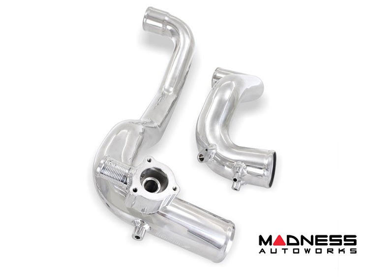 Ford Bronco Performance Intercooler Kit - 2.3L EcoBoost - Mishimoto - Polished Pipes Silver Core ...